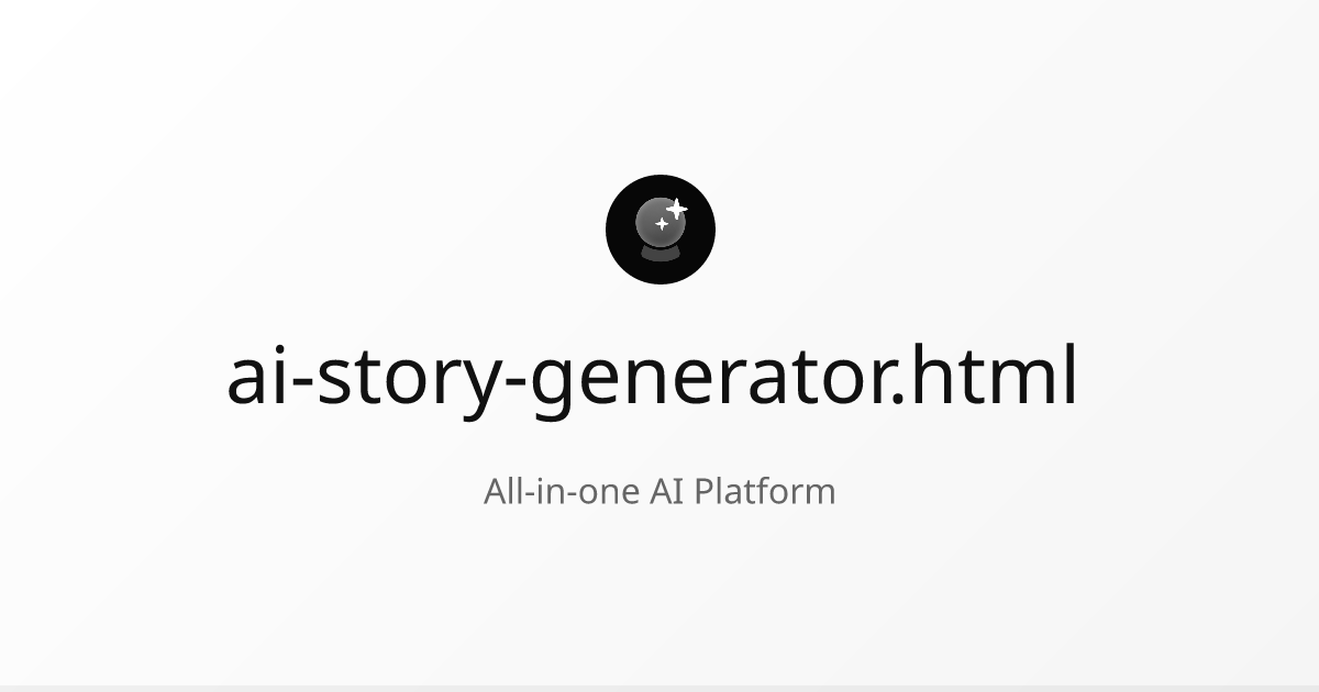 AI Story Generator